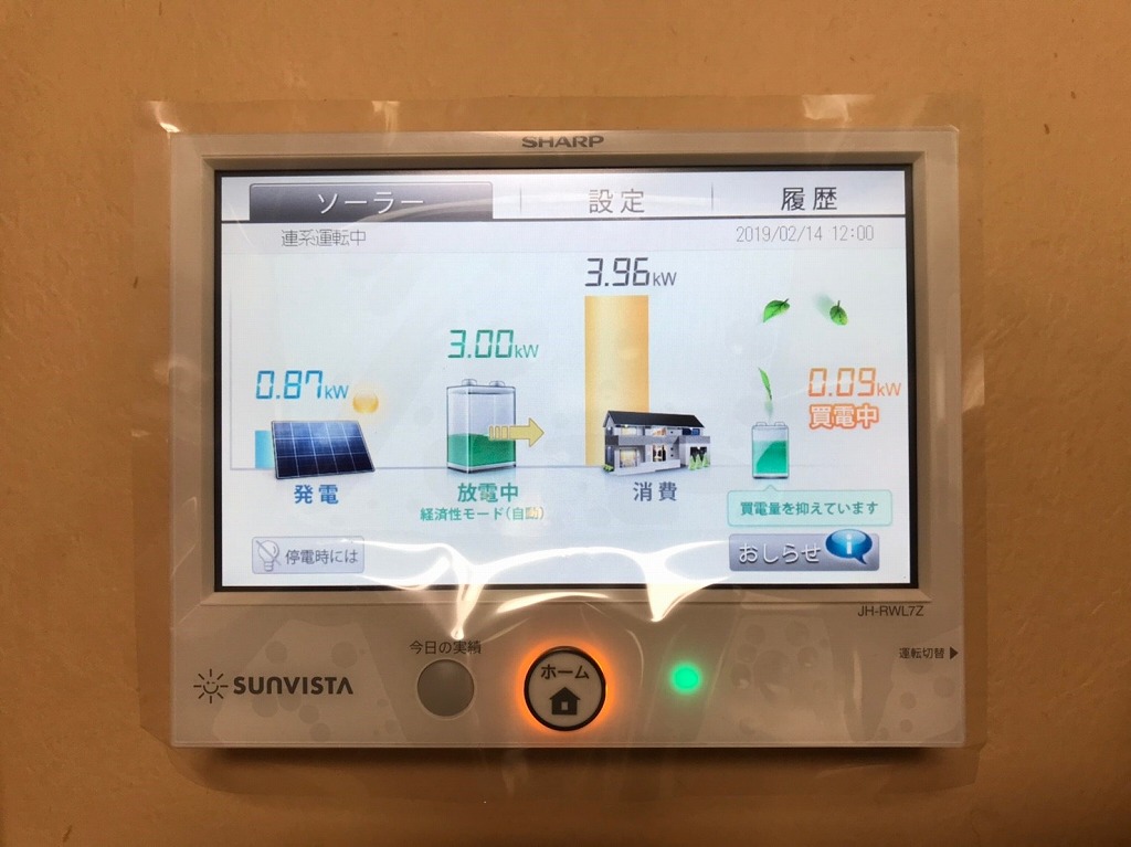 シャープ「JH-WB1821」8.4KWh蓄電池 設置工事 城陽市H様邸 | 株式会社Eテックス