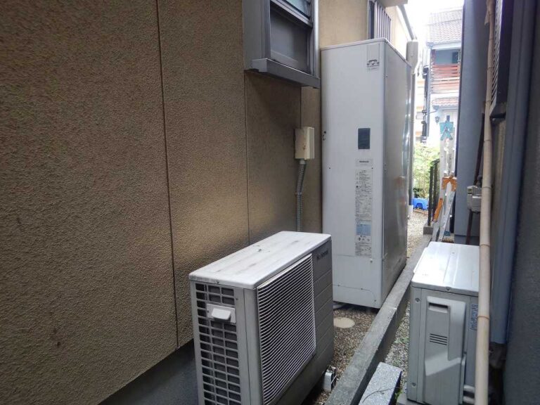 F24でエコキュート修理不可「HE-37W3Q」ヒートポンプ内部から水漏れで取替工事 城陽市Y様 | 株式会社Eテックス